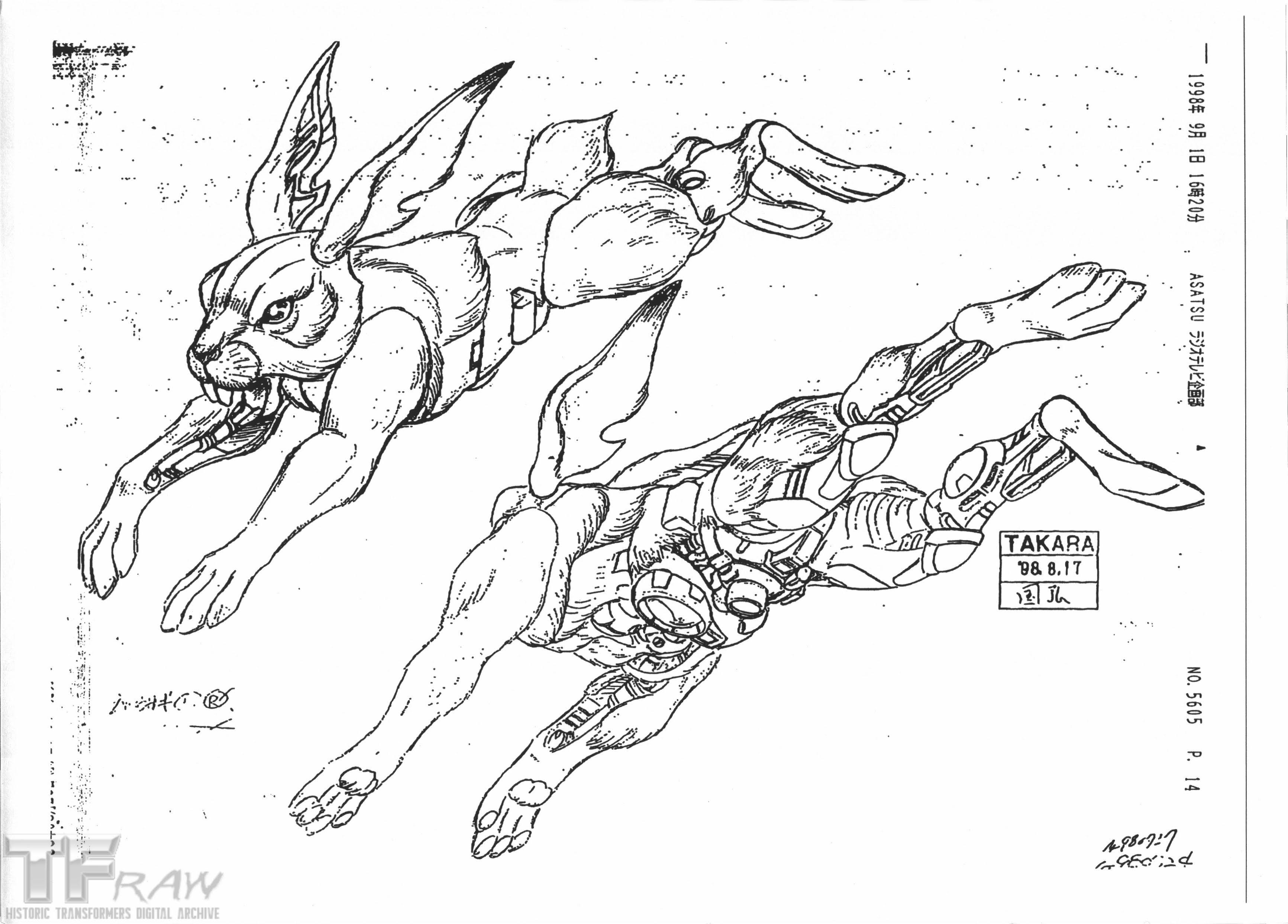 Beast Wars Neo Model Sheets