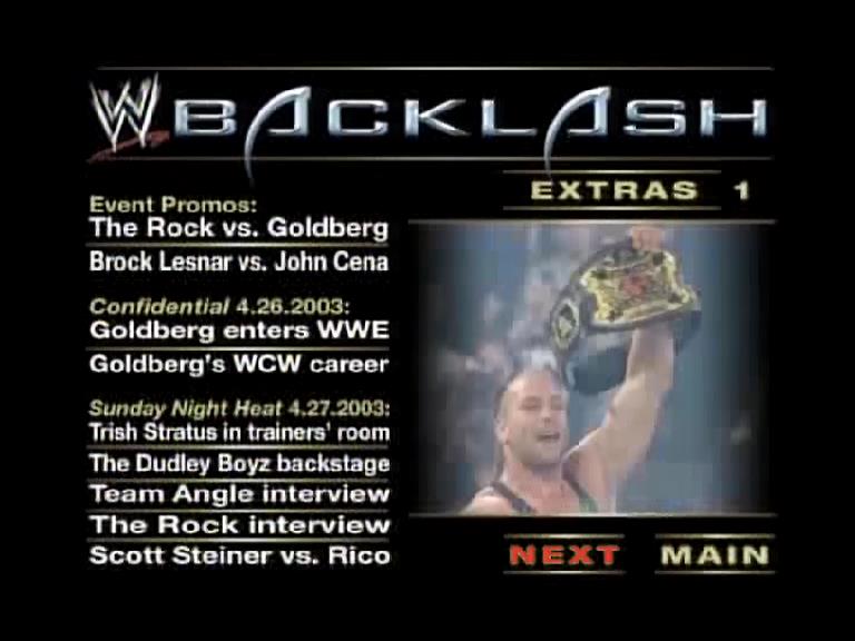 WWE DVD FULL: WWE Backlash 2003 (DVD5) (Español Latino - English)