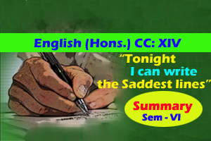 Tonight I can write the saddest lines… by Pablo Neruda (Summary)