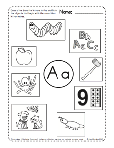 Flags & Tags Letter Sounds Learning Center- (Freebie!)