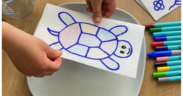 Learning and Exploring Through Play: Kitchen Roll Magic Drawing Science