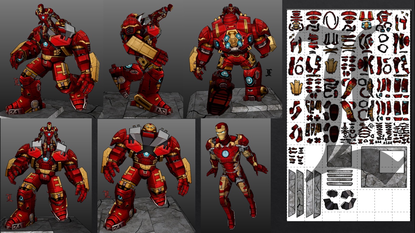 HULKBUSTER - IRONMAN | L-PAPER