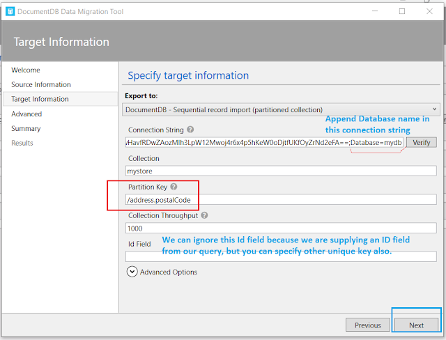 Import Data To Azure Cosmos Db Using Azure Documentdb Data Migration Tool