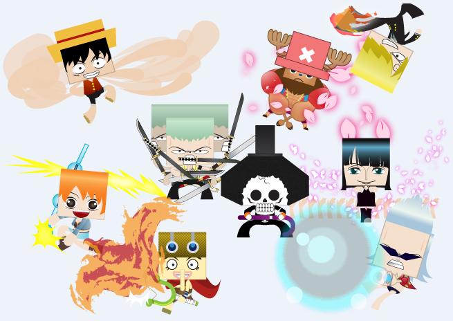 One Piece Paper craft Model - PAPEROX FREE PAPERCRAFT