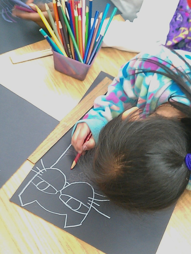 The David Lubin Art Studio: Laura Burch Cat inspired project