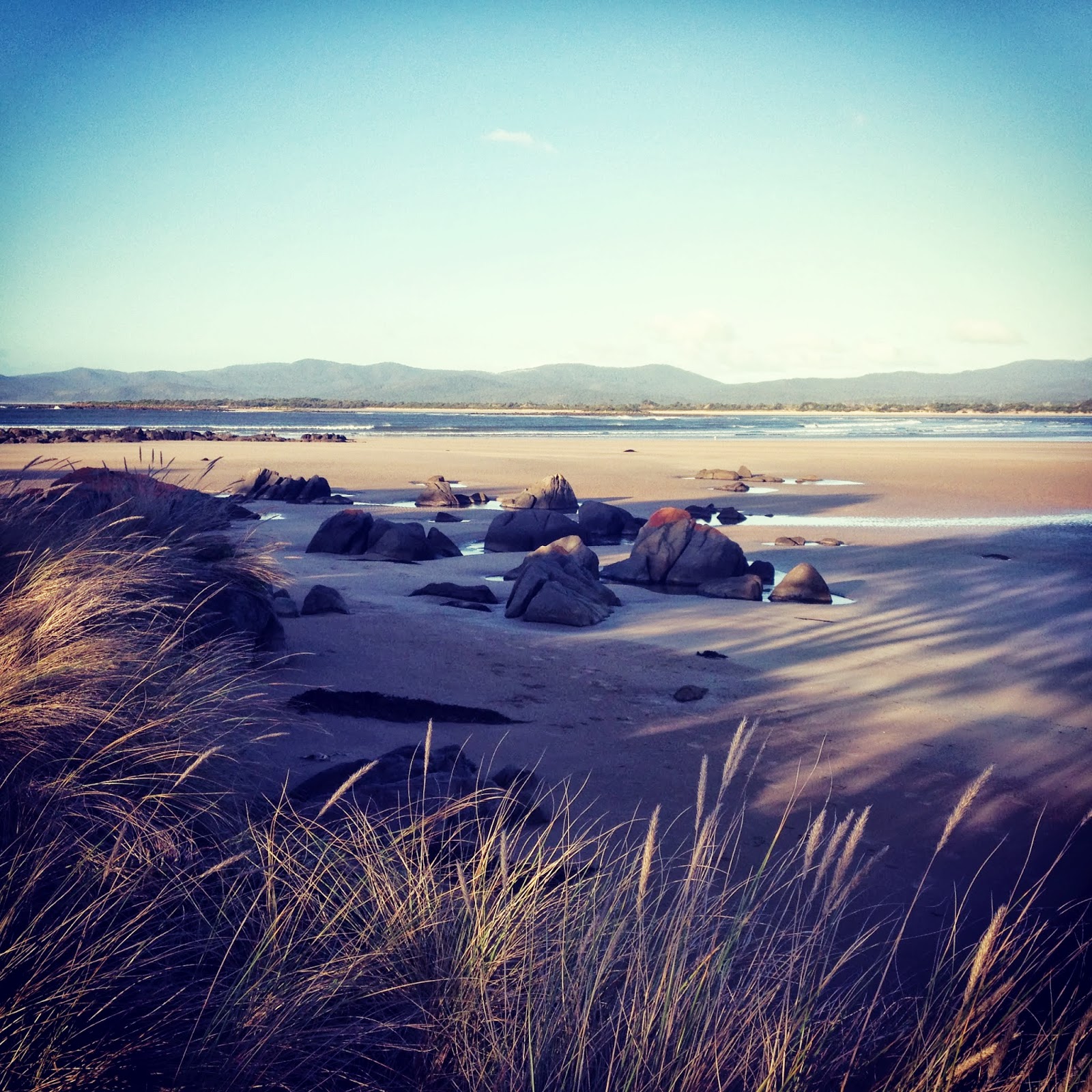 Tribulations pacifiques: Hawley Beach, Tasmania