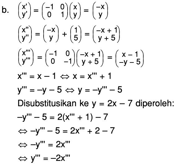 Tentukan Bayangan Garis Y 2x 7 Oleh A Translasi T 2 3 tentukan-bayangan-garis-y-2x-7-oleh-a-translasi-t-2-3