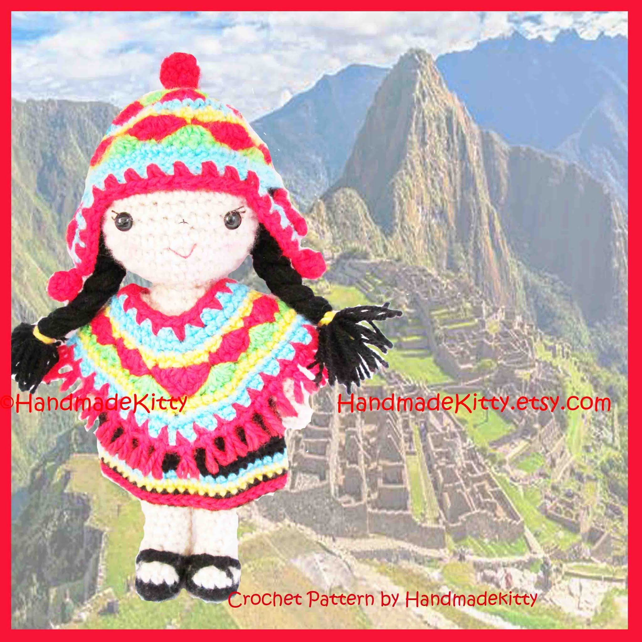 HandmadeKitty: Girl from Machu Picchu Peru Amigurumi PDF Crochet ...