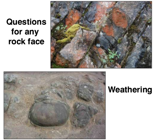 Earth Learning Idea: Weathering - questions you can ask at any rock face