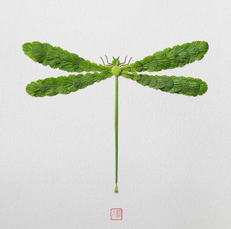 Insects made from petals and leaves by Reikan Creations!