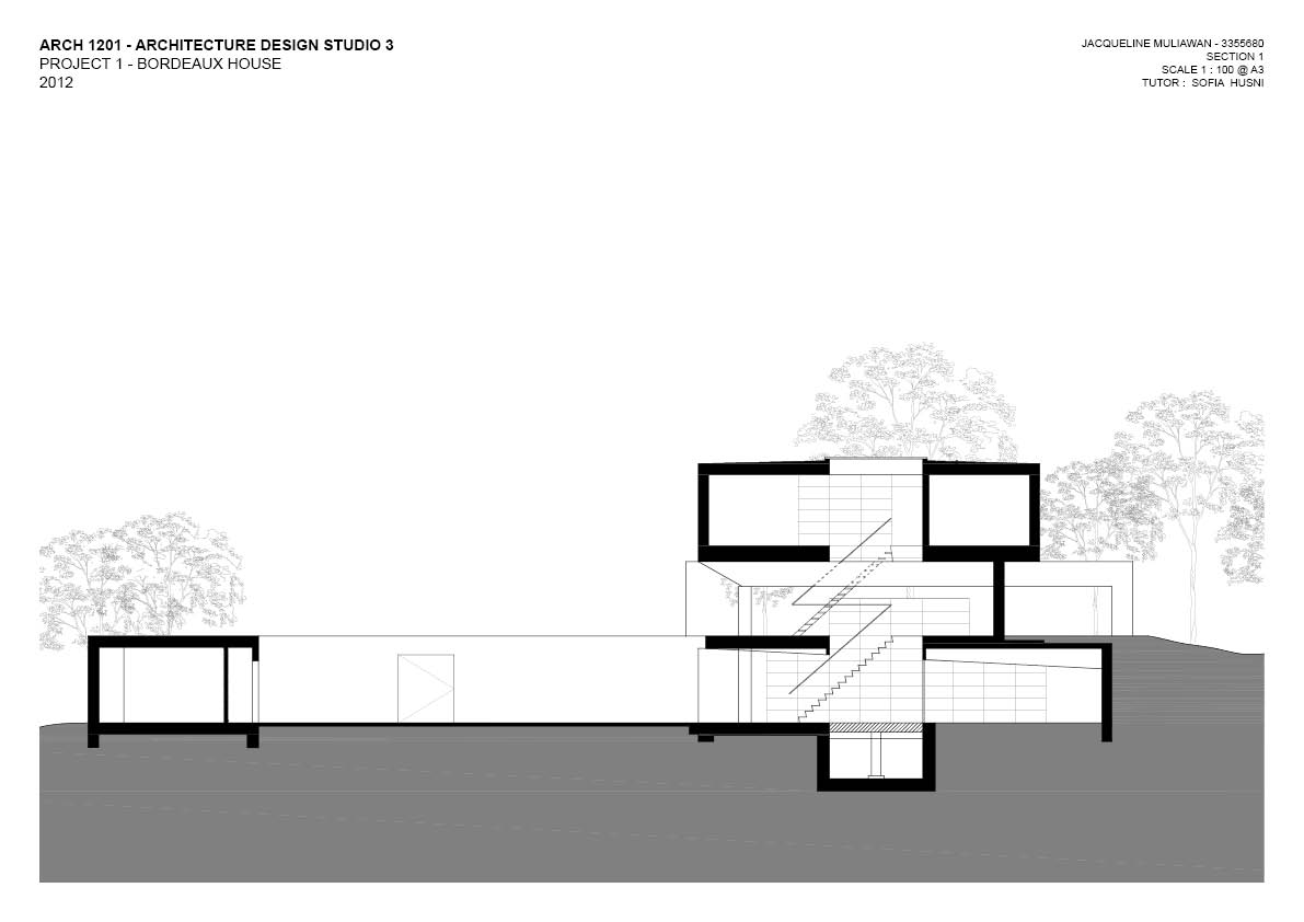 Jacqueline Muliawan @ ARCH 1201: PROJECT 1 - BORDEAUX HOUSE