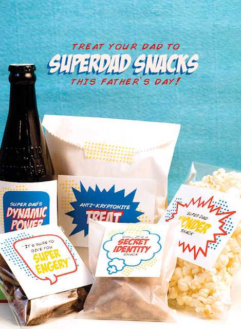 Be Different...Act Normal: Super Dad Snacks for Father's Day [Printables]