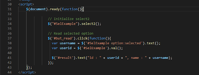 Searchable Dropdown Using Jquery Select2