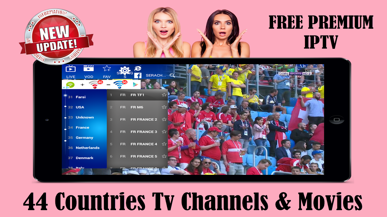 BEST FREE IPTV TO WATCH OVER 44 COUNTRIES CHANNELS ( NEW UPDATE ) - IPTV DROID