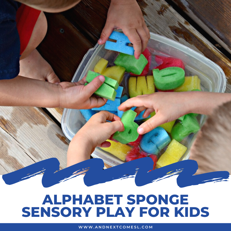 Alphabet Sponge Sensory Play for Kids | And Next Comes L - Hyperlexia ...