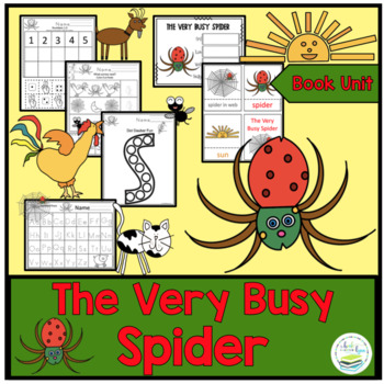 THE VERY BUSY SPIDER BOOK PRODUCT BUNDLE ~ Book Units by Lynn