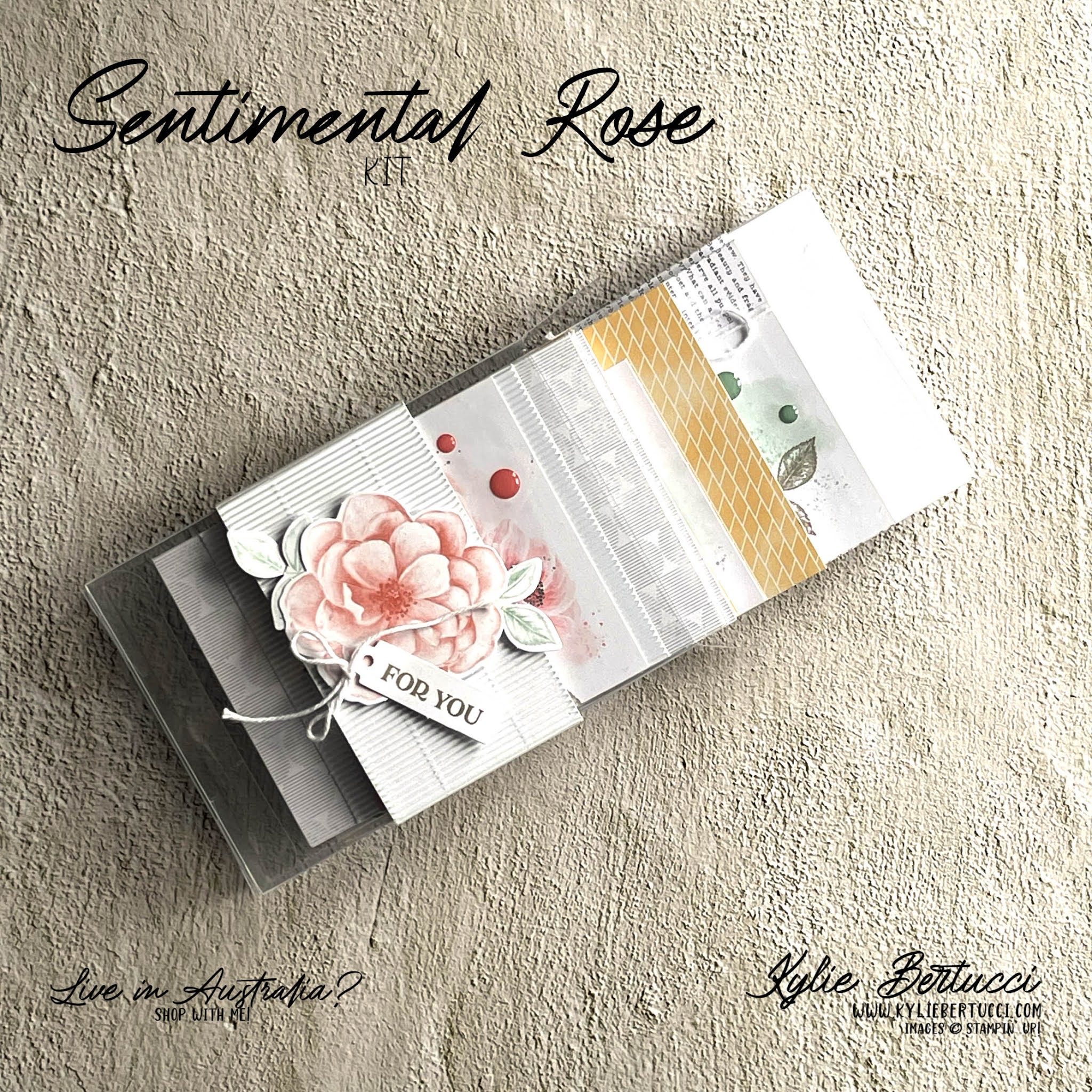 Sentimental Rose Card Kit - Kylie Bertucci