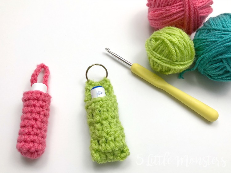 5 Little Monsters Crocheted Chapstick Holders 5 Little Monsters Crocheted Chapstick Holders