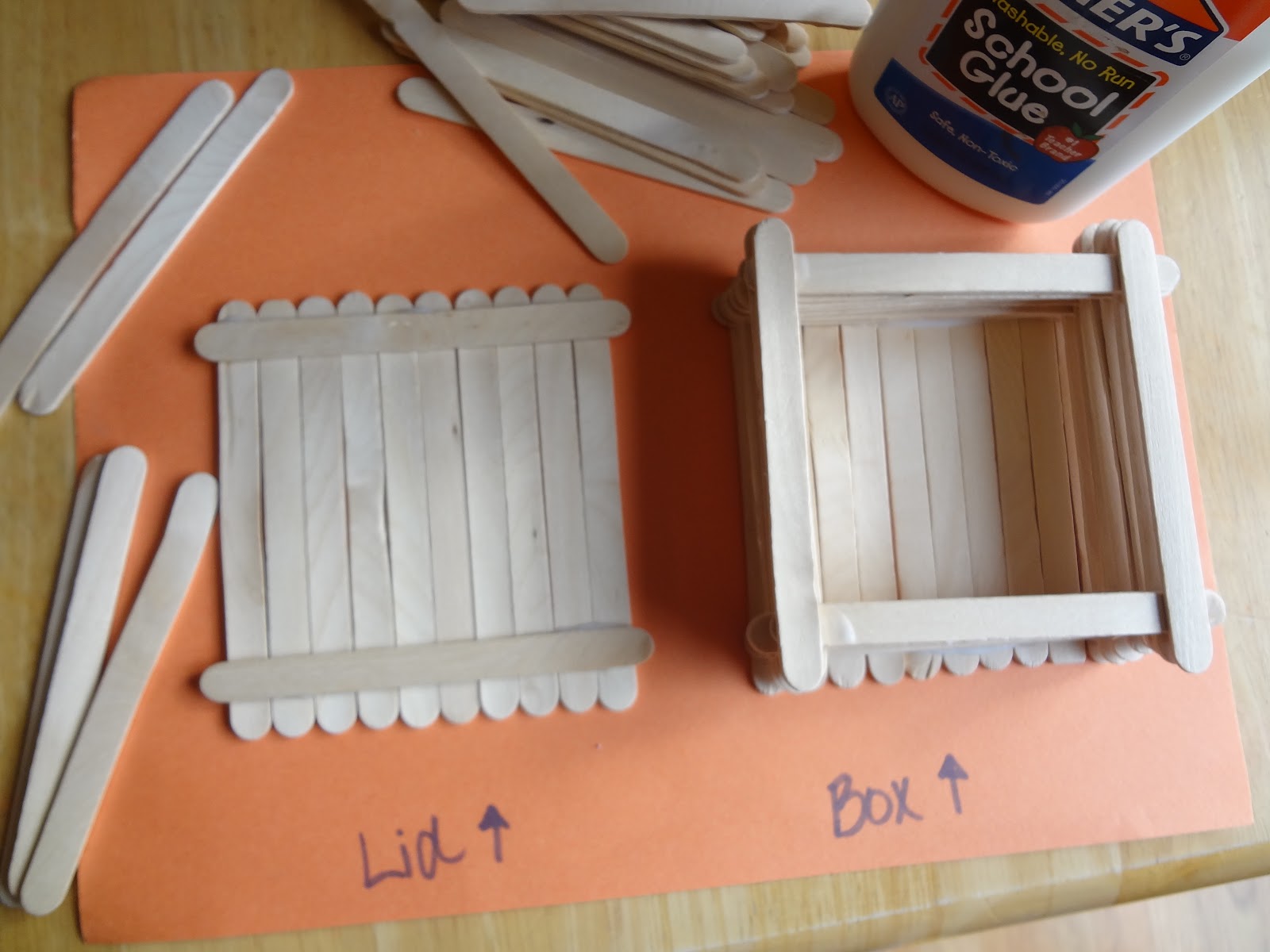 Sparkle and Splatter: Craft Stick Treasure Box