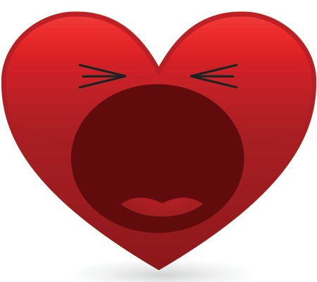 Shouting Heart | Symbols & Emoticons