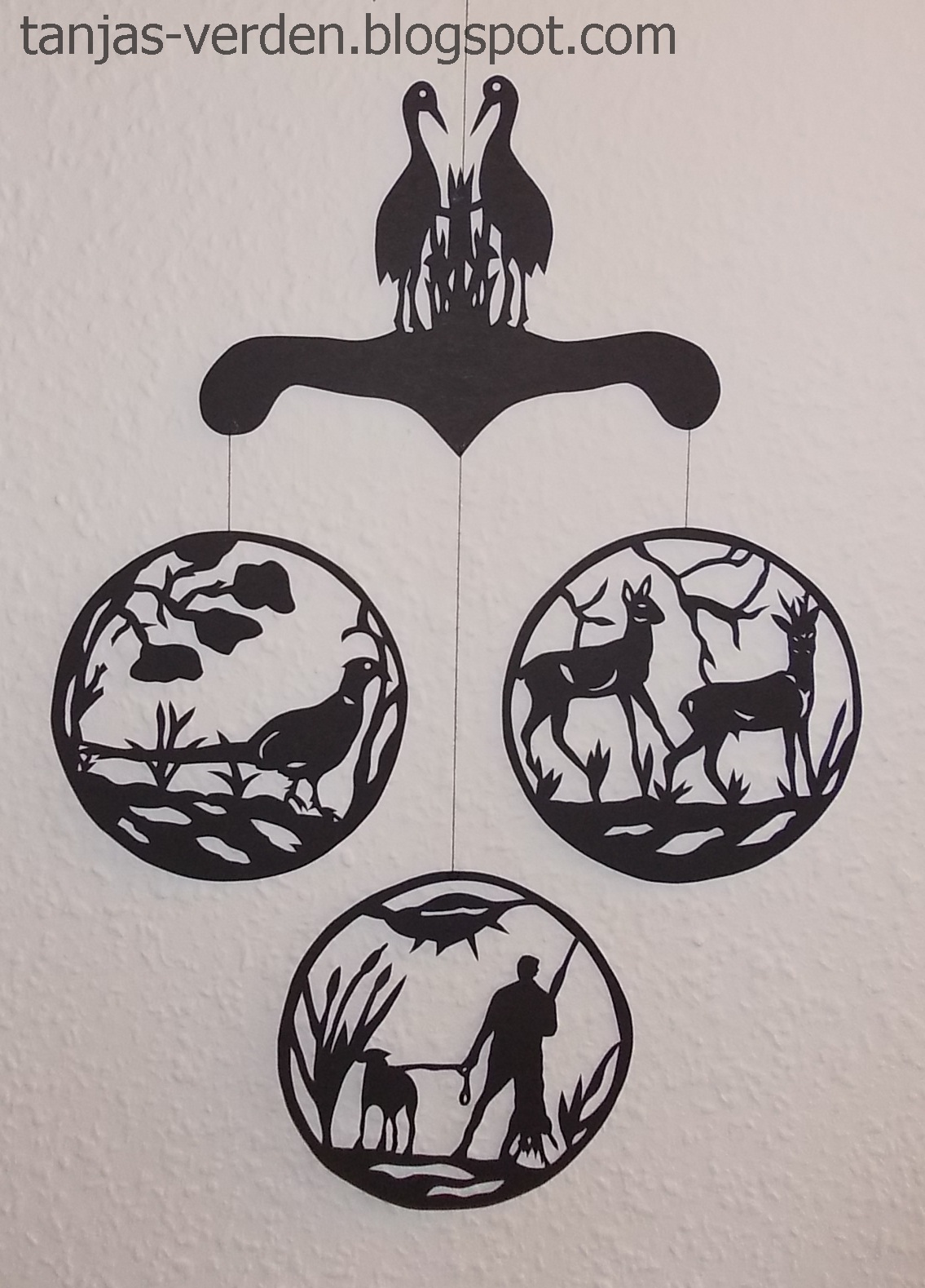 Tanja's Verden: Papirklip med jæger tema..