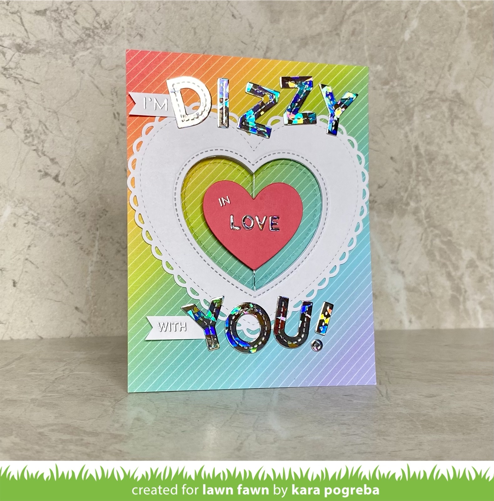 Kara Lynne's Card Designs: Getting Dizzy with a Valentine Spinner Card ...