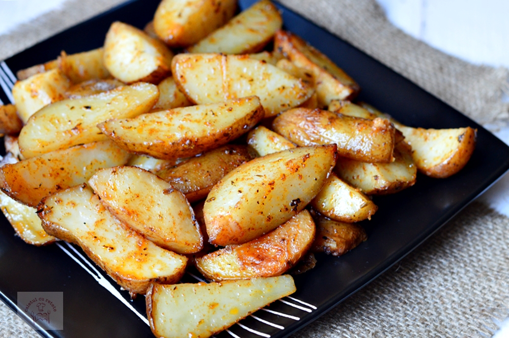 Cartofi wedges la slow cooker - CAIETUL CU RETETE