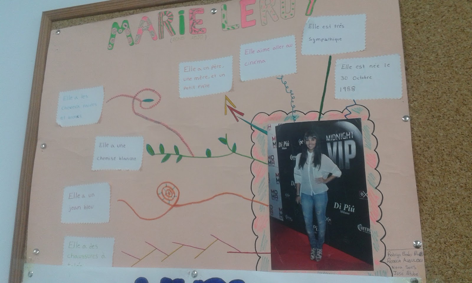 Le Blog de Ruisseaumoulins FLE: Posters réalisés par les élèves: "je ...