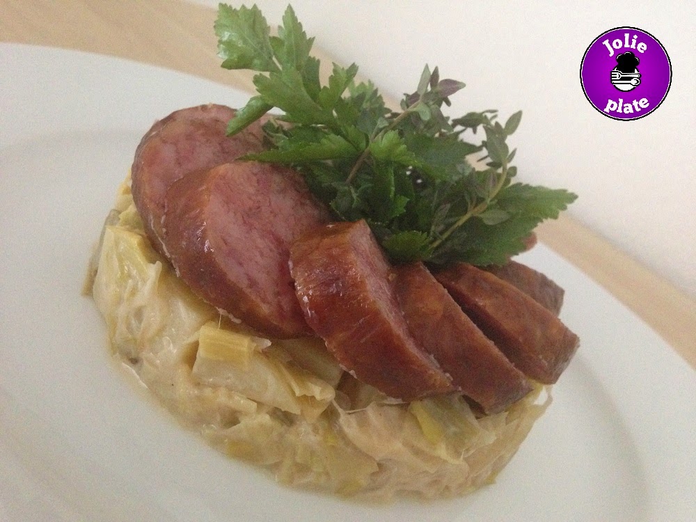 Jolie Plate: Saucisse aux choux et papet vaudois