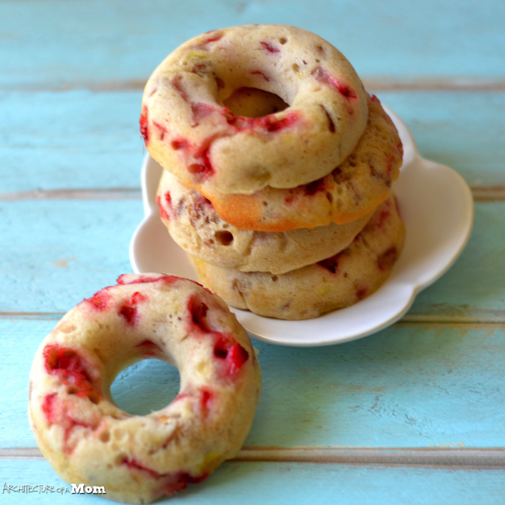 Architecture of a Mom: Strawberry Banana Nut Donuts