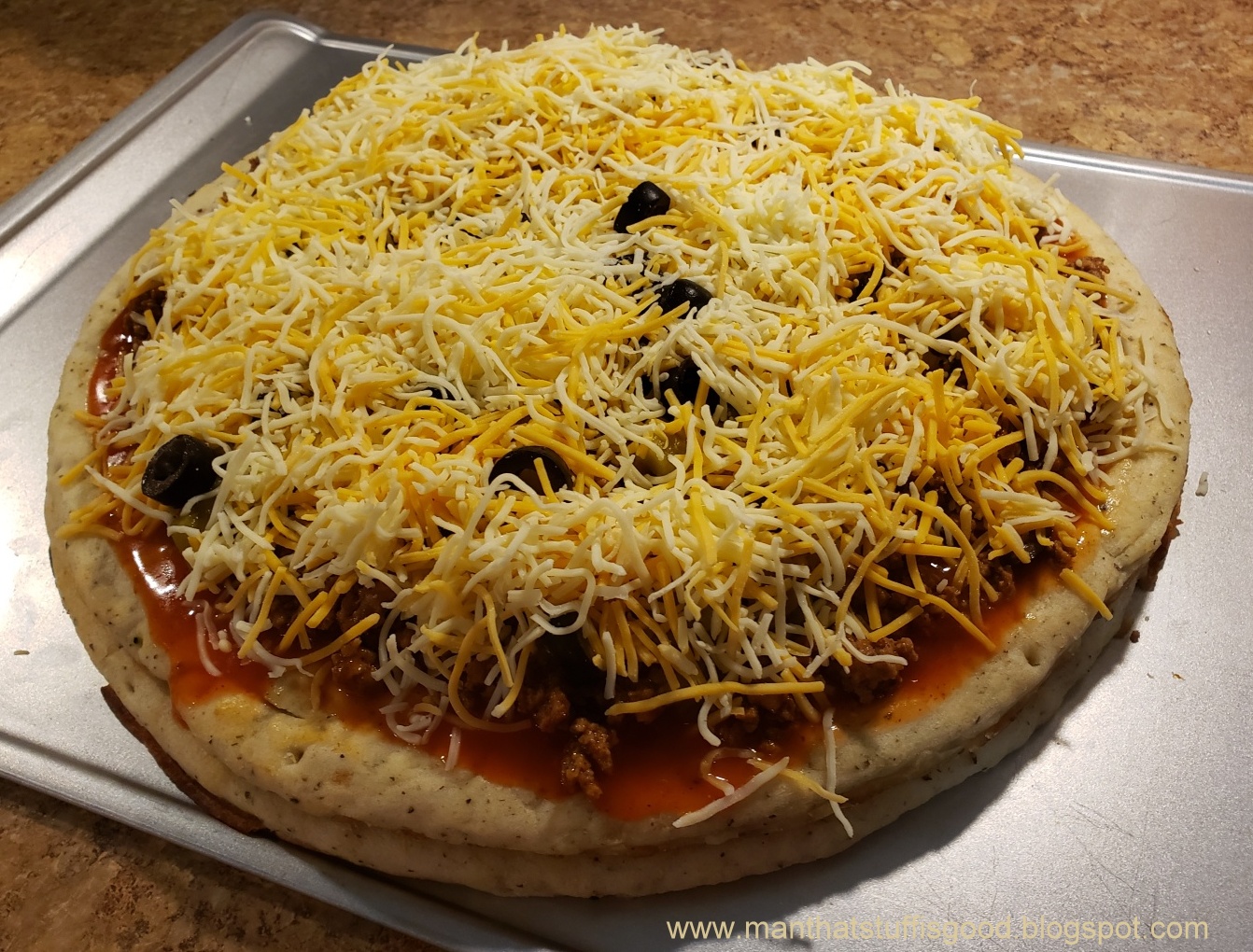 Double Stacked Mexican Pizza