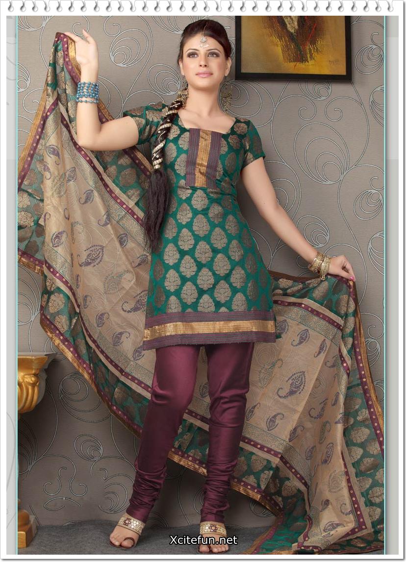 Fashion Girl: Churidar Salwar Kameez Beautiful Designs
