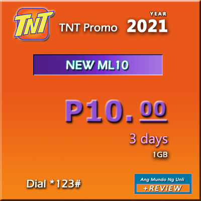 NEW ML10 (TNT) - 1GB for Mobile Legends valid for 3 Days for 10 pesos ...