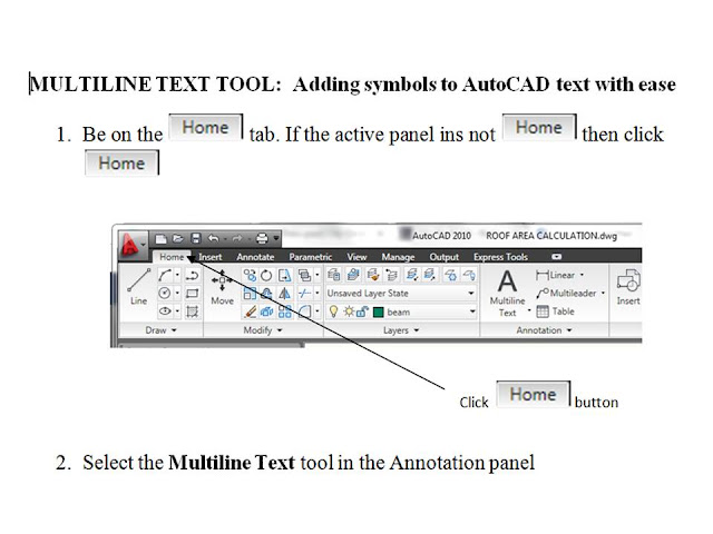 CAD MATTERS: AutoCAD - How to add symbols to Multiline text.