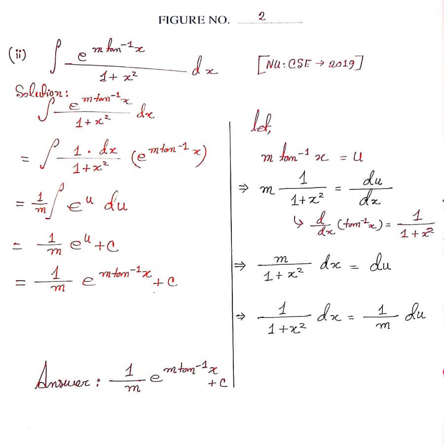 Integration by Substitution Examples with Explanation and PDF