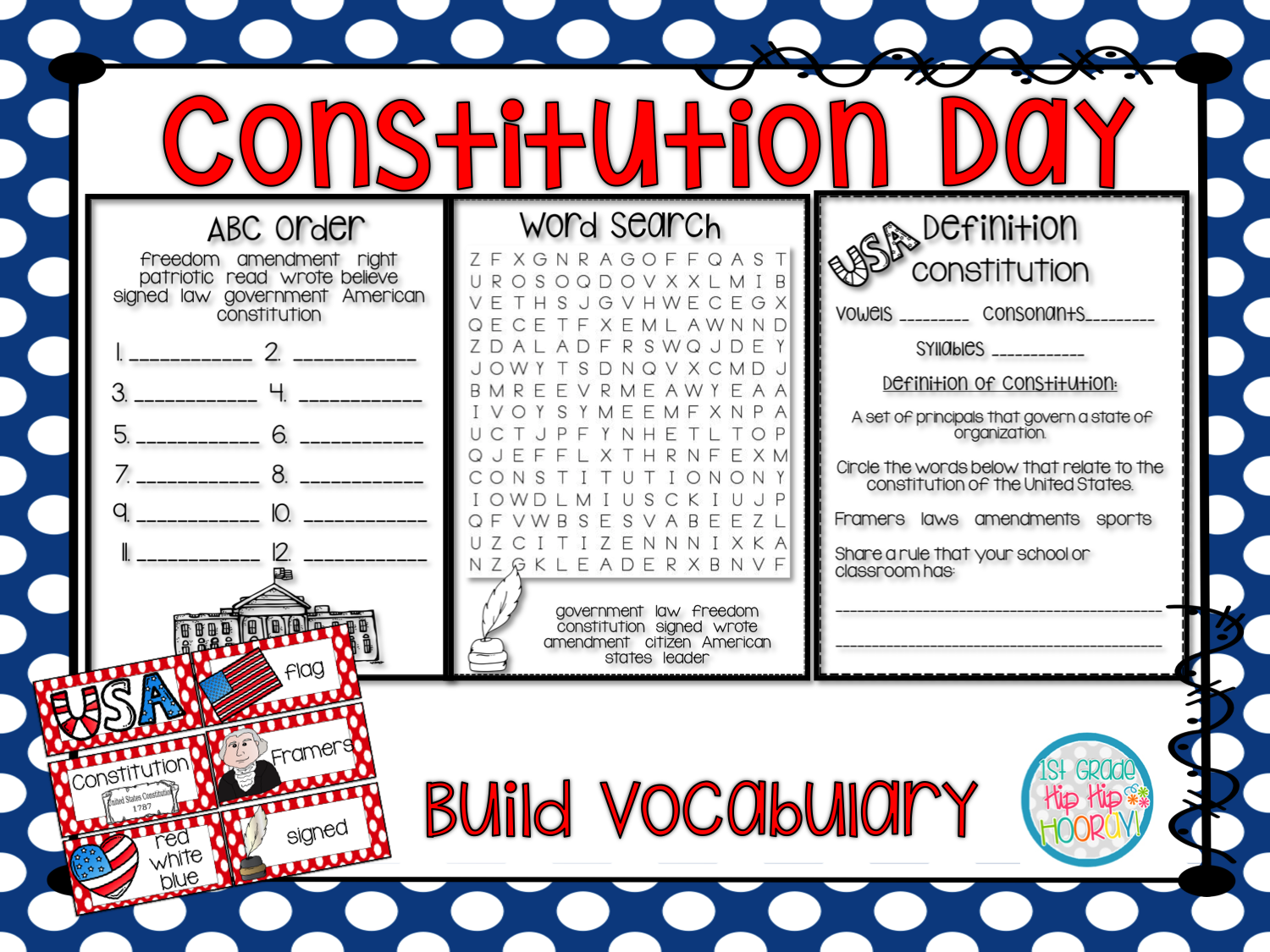 1st Grade Hip Hip Hooray!: Constitution Day...Friday, September 16th