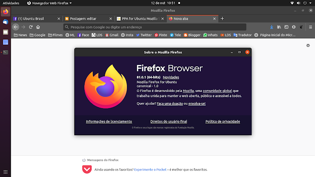 Mozilla Firefox e Thunderbird sempre atualizados no Ubuntu Linux