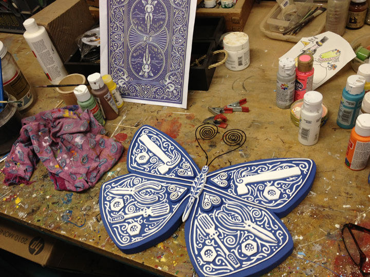 bunny with a toolbelt: butterflies!