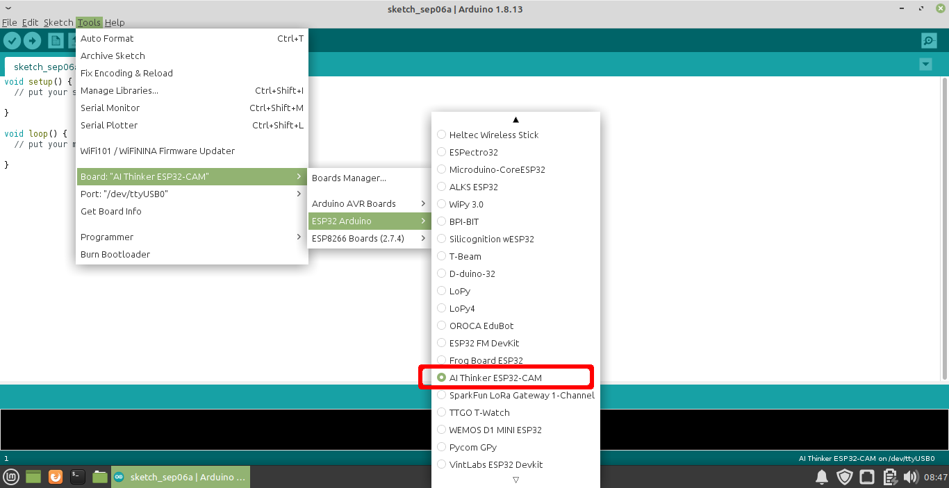 Arduino-er: Program ESP32-CAM using FTDI adapter