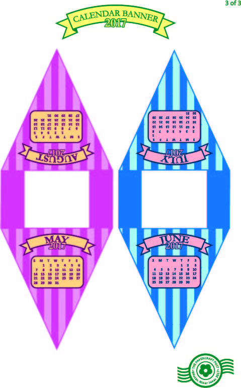 The Papercraft Post: Calendar Banner 2017