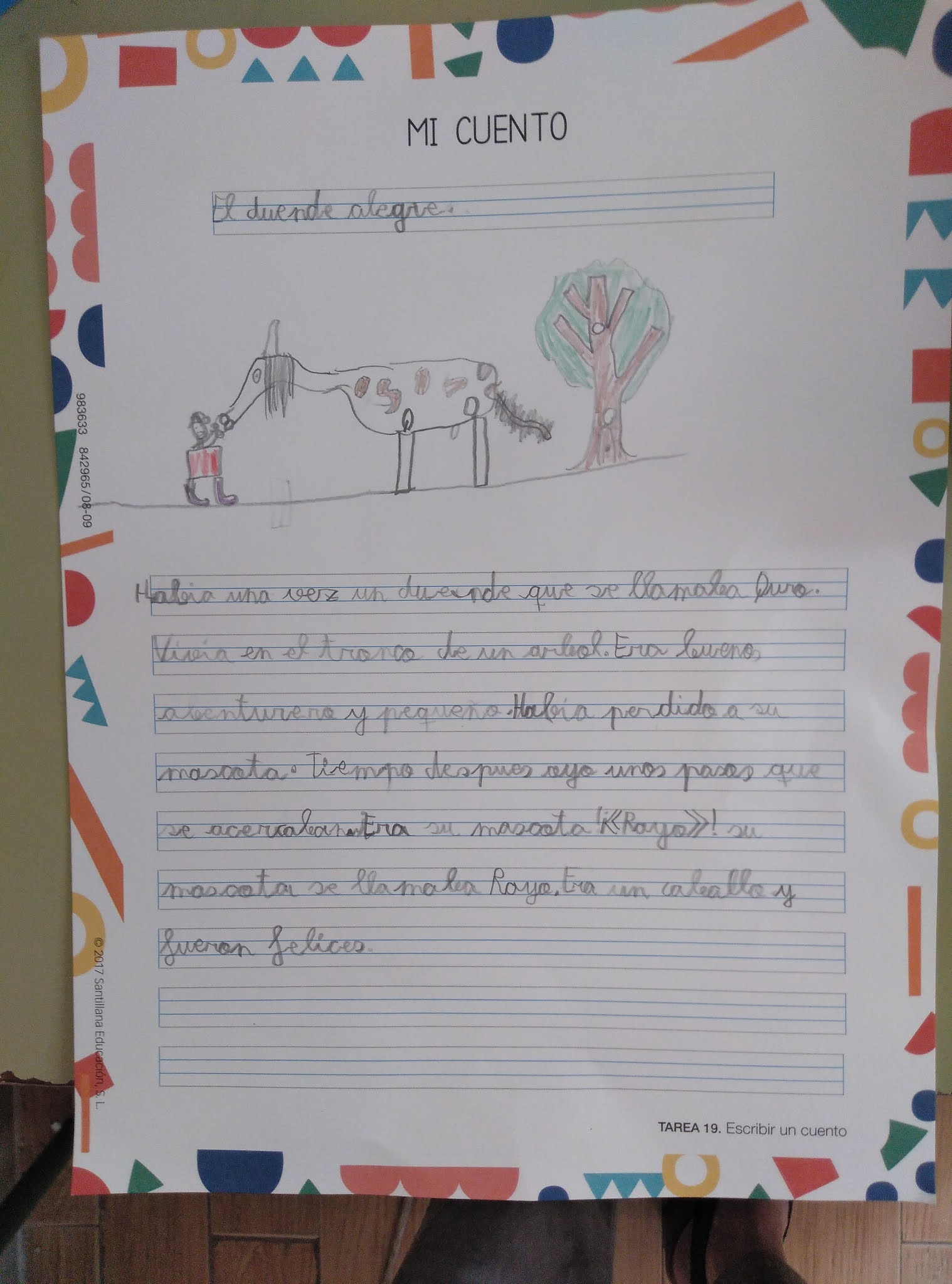 CEIP. AMADOR DE LOS RÍOS: 1º de PRIMARIA: ESCRIBE UN CUENTO