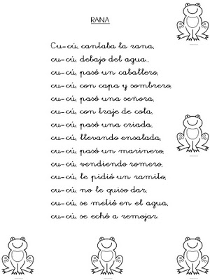 RECURSOS y ACTIVIDADES para Educación Infantil: Canción: de RANAS