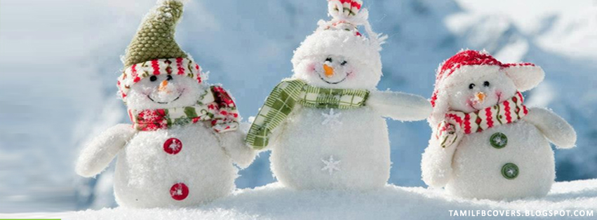 My India FB Covers: Cute snowman - Cute FB Cover