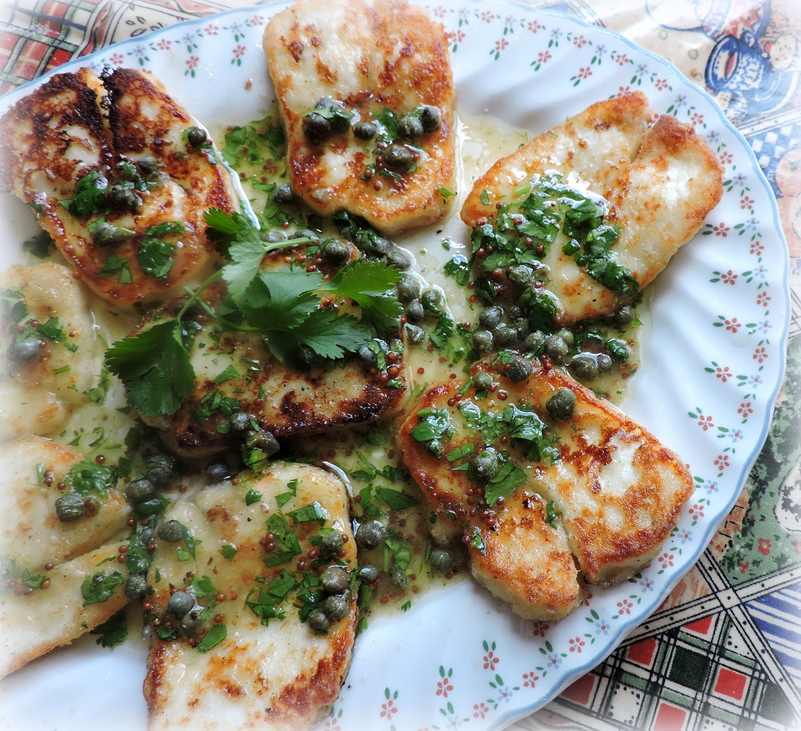 Lime & Caper Dressed Halloumi Cheese | The English Kitchen