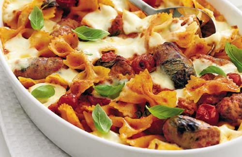Vicky's Online Cookbook: Spicy Merguez Pasta Casserole