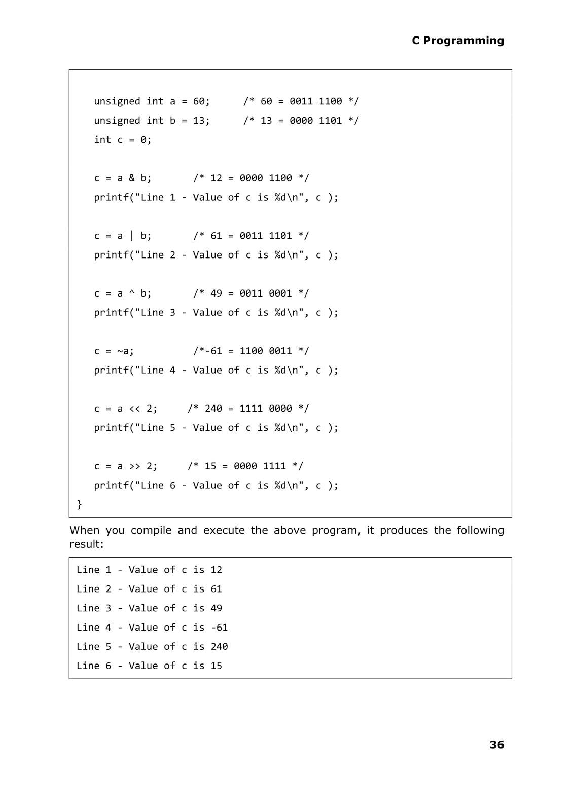 Computer Languages and Work From Home Jobs: C LANGUAGE OPERATORS Computer Languages and Work From Home Jobs: C LANGUAGE OPERATORS