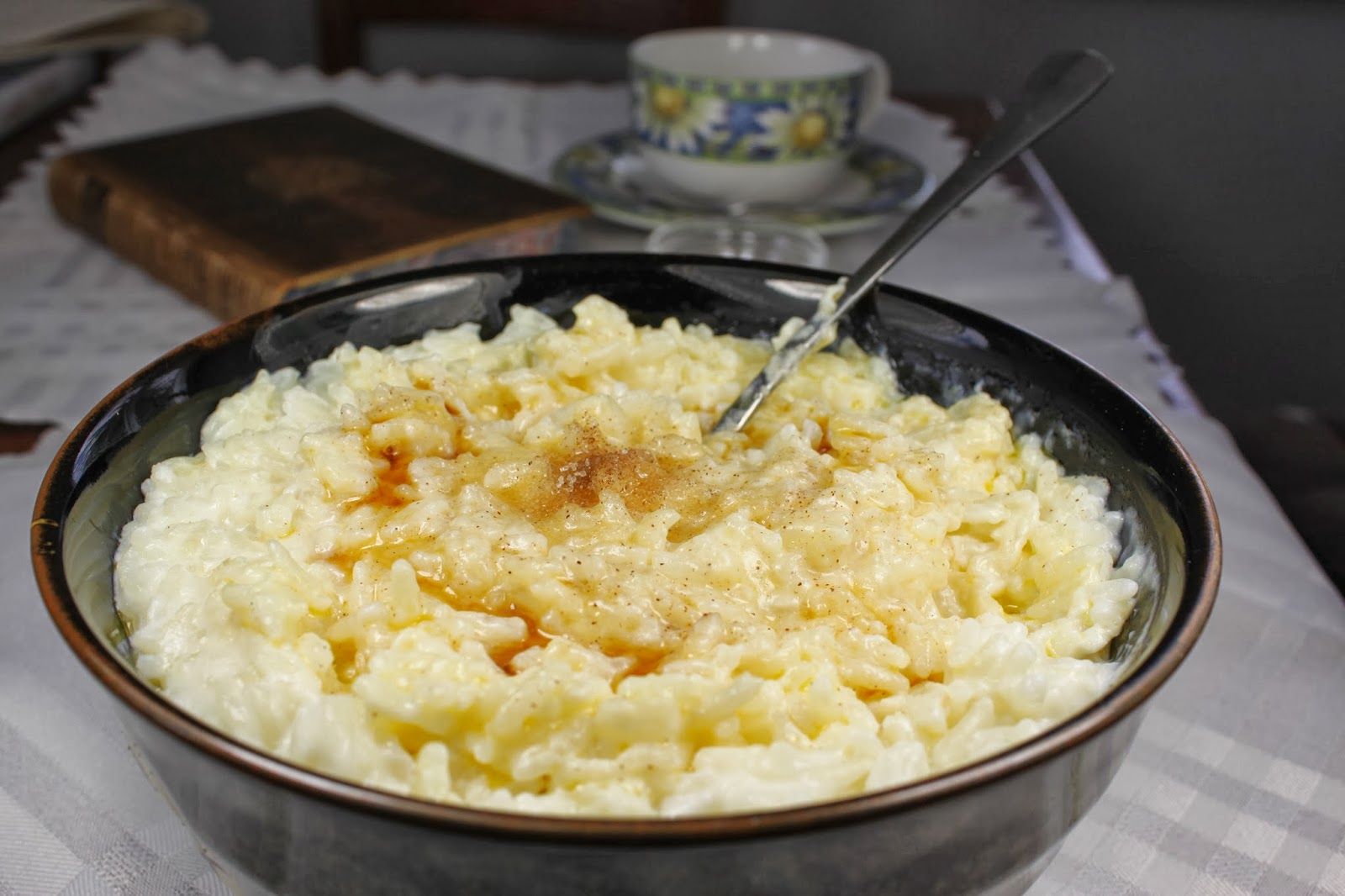 Dyna's Egyptian Cooking: Ros bil Laban (Rice pudding) ارز باللبن