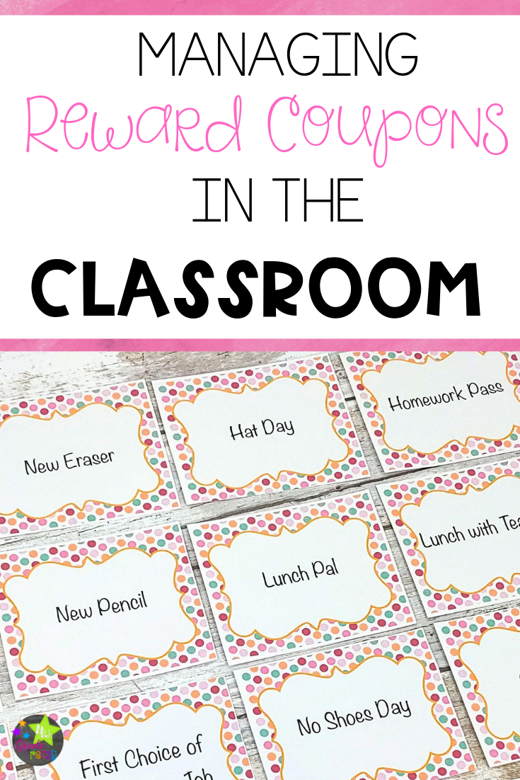 4th Grade Frenzy: How To Manage Reward Coupons In The Classroom