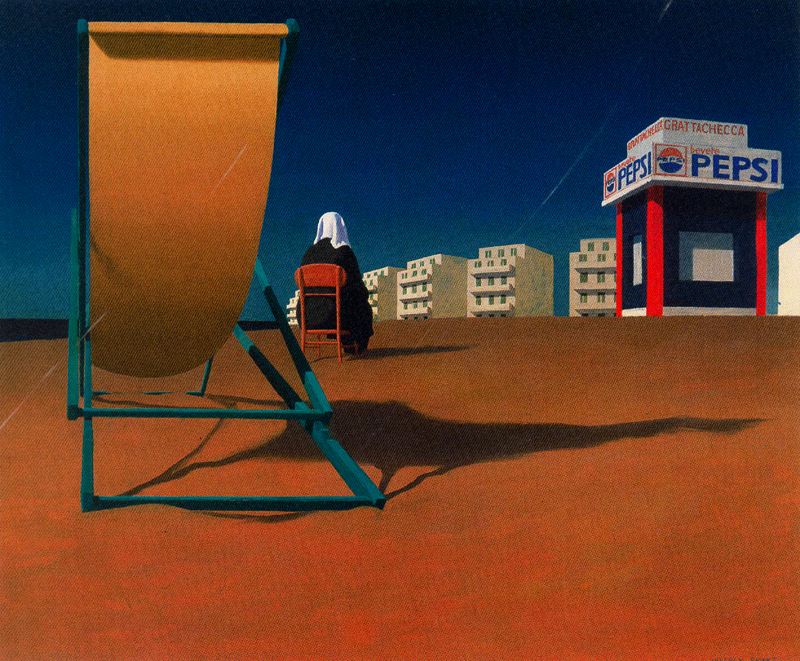 Painting of Jeffrey Smart artist, Jeffrey Smart paintings