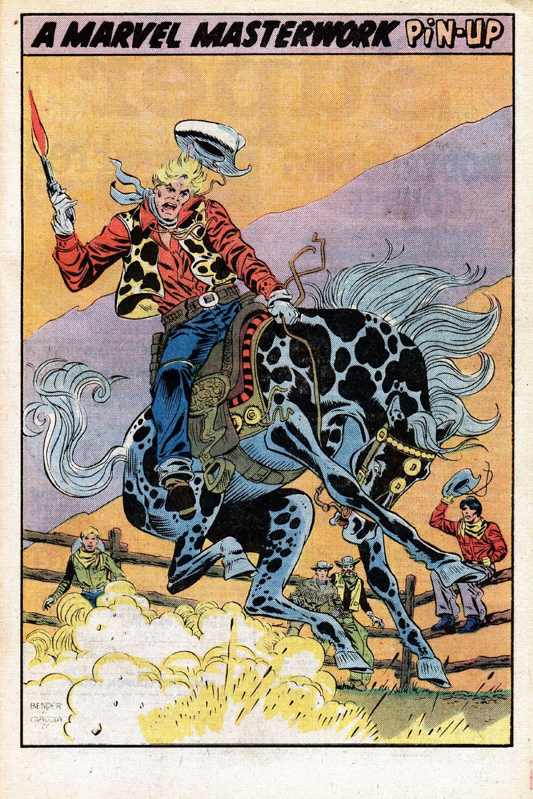 BOOKSTEVE'S LIBRARY: Marvel Cowboy Pin-Ups of the 1970s
